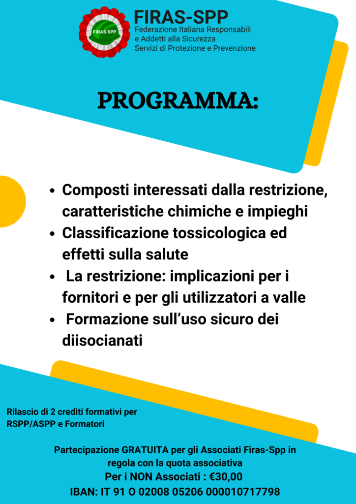 21.11.2023_ Webinar: " Restrizione "74" del Regolamento REACH: implicazioni per il commercio e l ...
